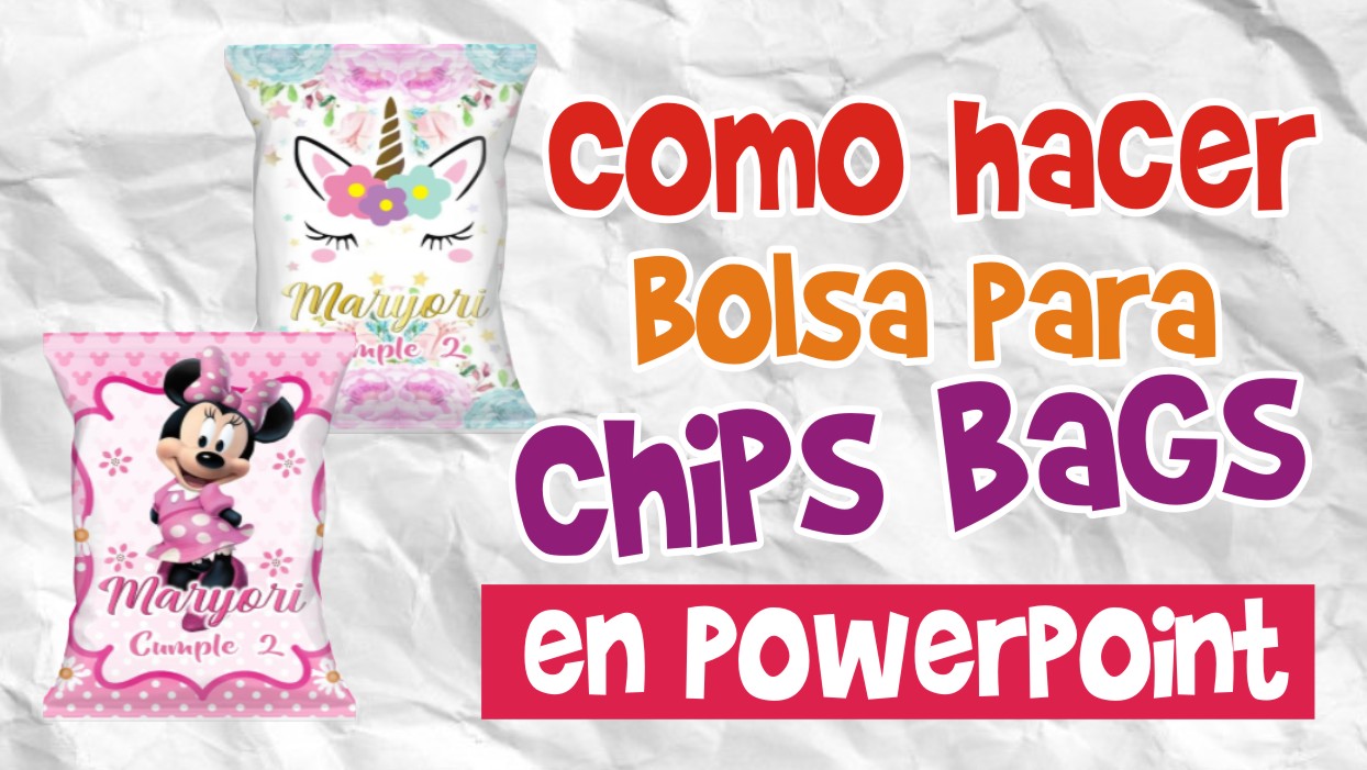 Como hacer Bolsa para Chips Bags en Powerpoint - Boni Fiesta