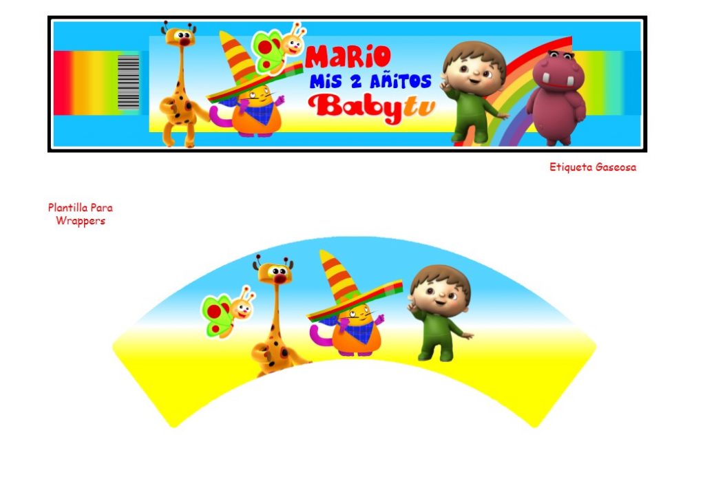 KIT imprimible Baby Tv – Boni Fiesta