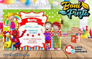 Invitación de Biper y sus Amigos – Boni Fiesta