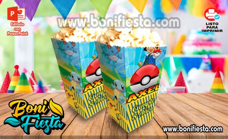 Cajita Popcorn Pokemon – Boni Fiesta