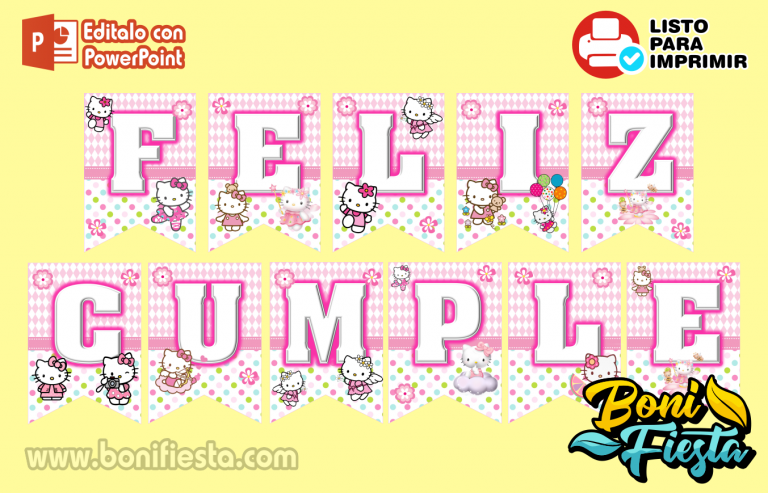 Banderin Hello Kitty – Boni Fiesta