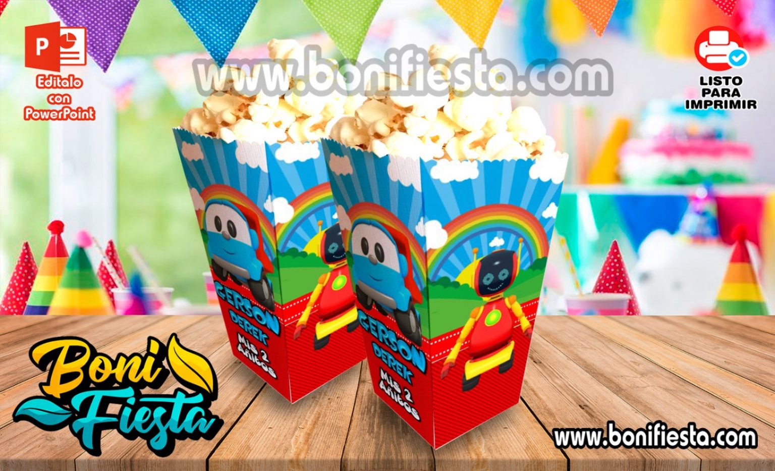 Cajita Popcorn Leo Camion – Boni Fiesta